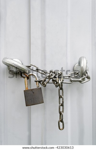 Grey Background Lock Key Locked Stock Photo 423030613 | Shutterstock