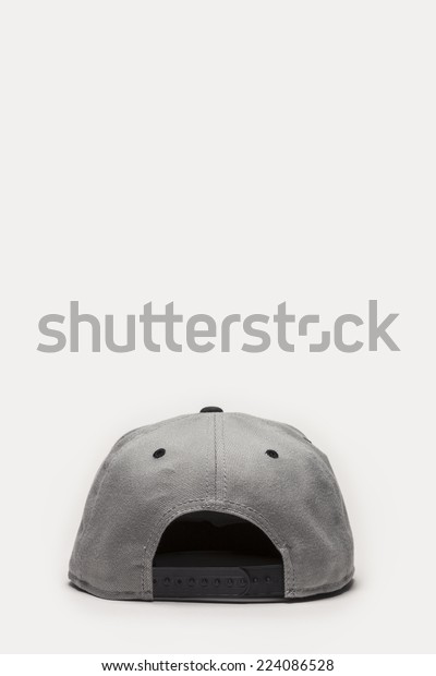 Grey Cap Back Side View Isolated Stock Photo 224086528 | Shutterstock