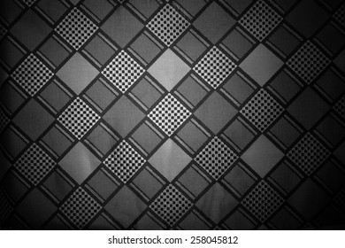 Grey Checked Patterned Textile Background Stock Photo 258045812 ...