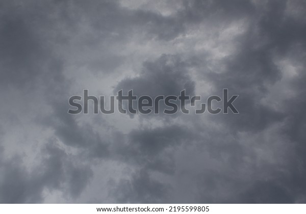 Grey Cloud Sky View Stock Photo 2195599805 | Shutterstock