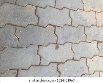 Grey Color Interlocking Tiles Pattern Background Stock Photo 1824481967 ...