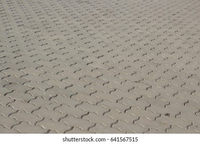 Grey Interlocking Paving Blocks Texture Stock Photo (Edit Now) 641567515