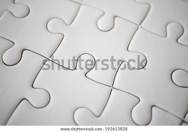 Grey Jigsaw Puzzle Using Background Education Stock Photo 592613828 ...