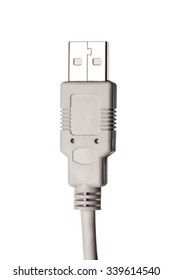 Grey Usb Cable Socket Isolated White Stock Photo 339614540 | Shutterstock