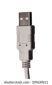 Grey Usb Cable Socket Isolated White Stock Photo 339614540 | Shutterstock