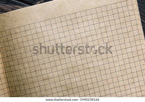 Grid Paper Notebook Background Open Sketchbook Stock Photo 1940238166 ...