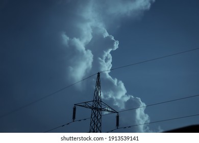 Grid Tower Thick Cloud Background Stock Photo 1913539141 | Shutterstock