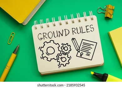 Ground Rules Shown Using Text Stock Photo 2185932545 | Shutterstock