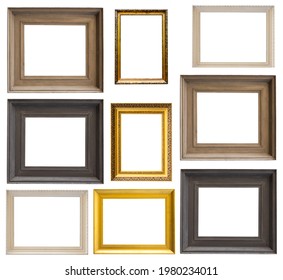 Group Beautiful Rectangular Frame Mirror On Stock Photo 1980234011 ...