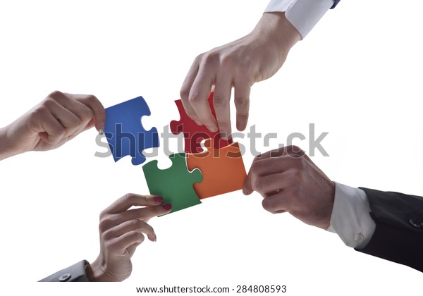 Group Business People Assembled Jigsaw Puzzle Stock Photo 284808593 ... Group Business People Assembled Jigsaw Puzzle Stock Photo 284808593 ...