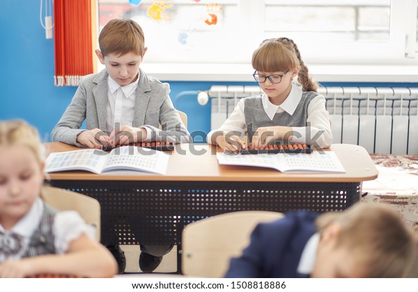 Group Children Learn Math Using Abacus Stock Photo (Edit Now) 1508818886