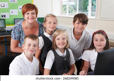 Group Elementary School Pupils Computer Class Stock Photo (Edit Now ...