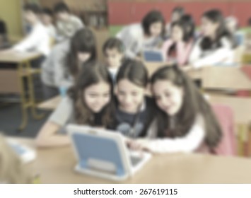Group Elementary School Students Computer Class Stock Photo 267619115 ...