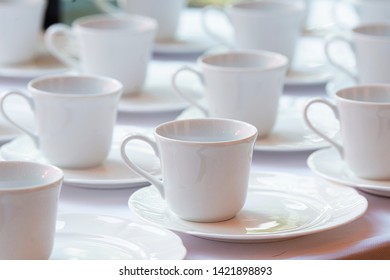 Group Empty Cups Many Rows White Stock Photo 1421898893 | Shutterstock