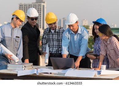 Group Engineers Discussion Planning About Project Stock Photo (Edit Now ...
