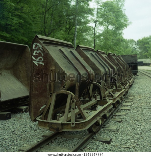 Group Old Rusty Mining Carts Standing Stock Photo 1368367994 | Shutterstock