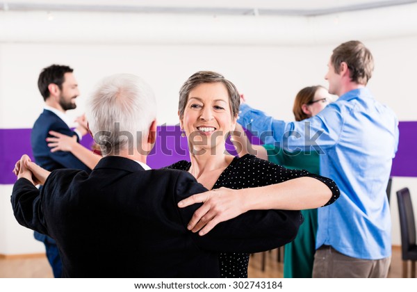 Group People Dancing Dance Class Having Stock Photo 302743184 ...