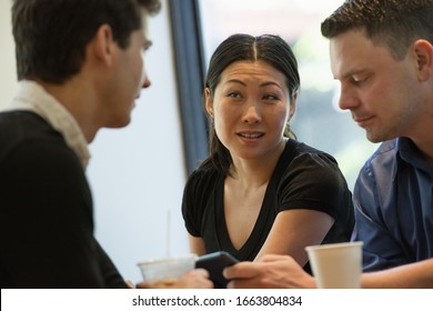 Group People Sitting Around Table Coffee Stock Photo 1663804834 ...