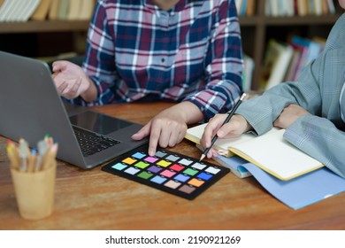 Group Professional Web Developer Graphic Designer Stock Photo ...