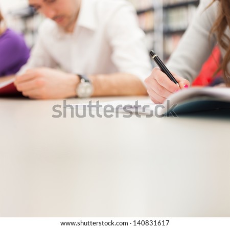 Free Stock Photo of Woman in the library writing | Download Free Images ...
