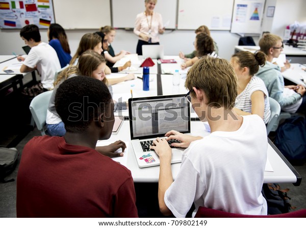 Group Students Learning Classroom Stock Photo 709802149 | Shutterstock