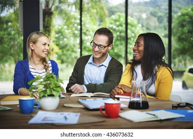 Group Thinking Discussion Study Reading Concept Stock Photo 436073632 ...
