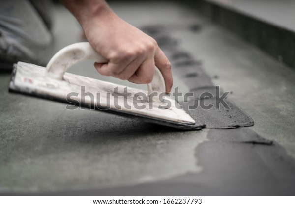 Grouting Tiles Tile Grout Stock Photo (Edit Now) 1662237793