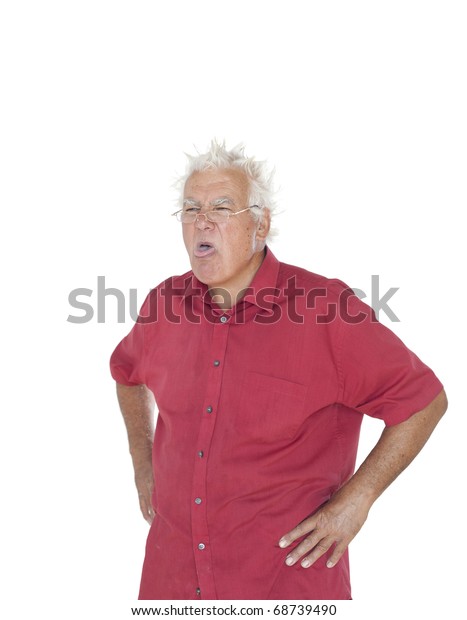 Grumpy Old Man Complaining About Foto stock 68739490 | Shutterstock
