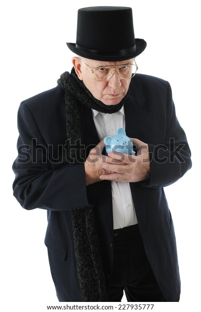 Grumpy Old Man Top Hat Clinging Stock Photo 227935777 | Shutterstock