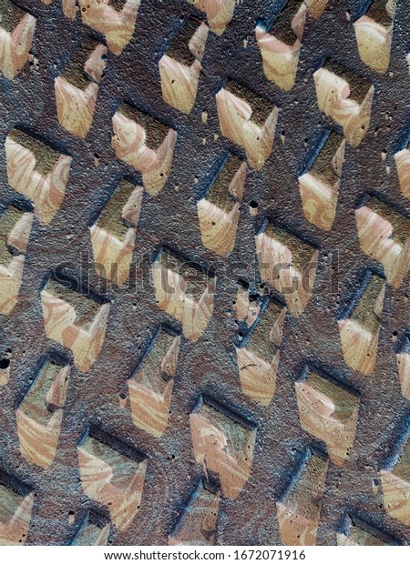 Grunge Cube Texture Background Wallpaper Stock Photo 1672071916 ...