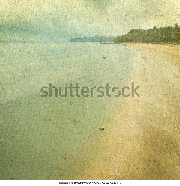 Grunge Image Beach Stock Photo 66474475 | Shutterstock