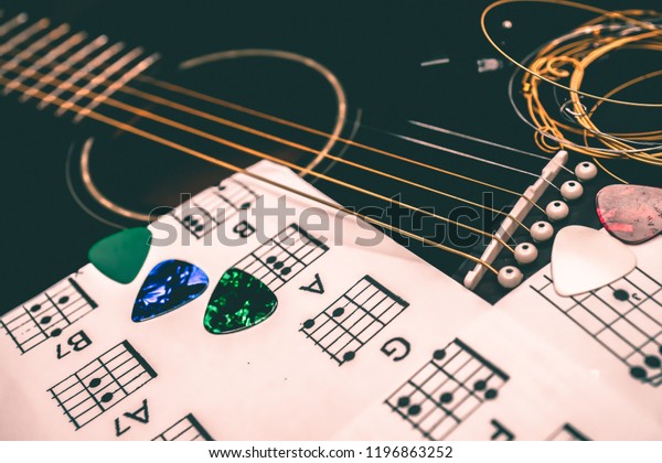 Guitar Chords Background Stock Photo 1196863252 | Shutterstock