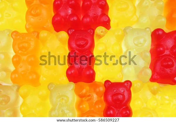 Gummy Bear Background Gummy Bears Texture Stock Photo (Edit Now) 586509227