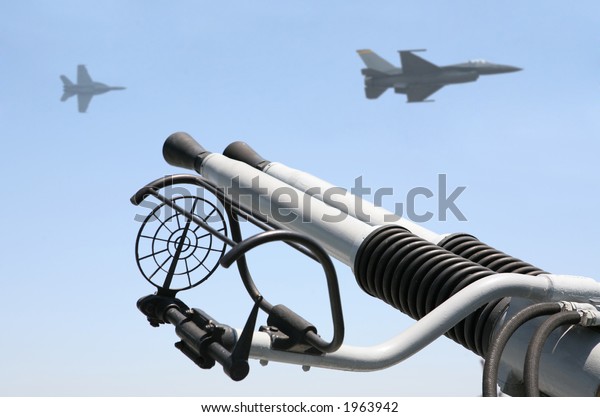 Gunner Ready Shoot Down Enemy Airplanes Stock Photo (Edit Now) 1963942