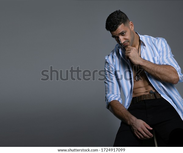 Guy Sideways Place Text Stock Photo 1724917099 | Shutterstock
