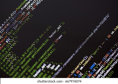 Hacker Api Text On Computer Screen Stock Photo 667976074 | Shutterstock