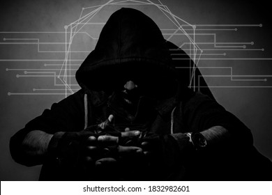 Hacker Busy Thinking Creating Plan Hack Stock Photo 1832982601 ...