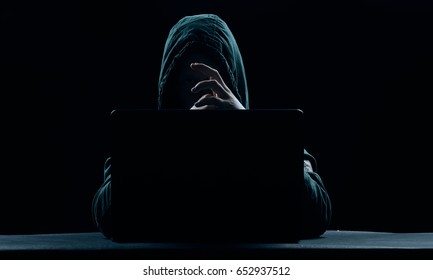 Hacker Programmer Hacker Hacks Computer Networks Stock Photo 652937512 ...