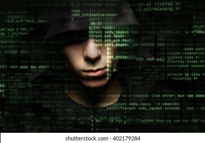 Hacker Work Graphic User Interface Around Stock Photo 402179284 ...