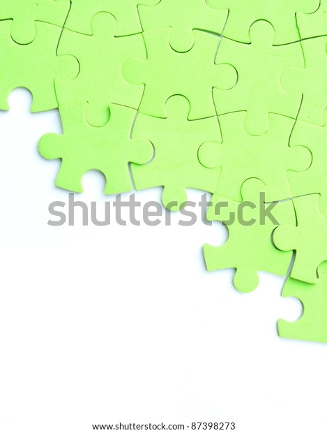 Half Completed Puzzle : photo de stock (modifiable) 87398273