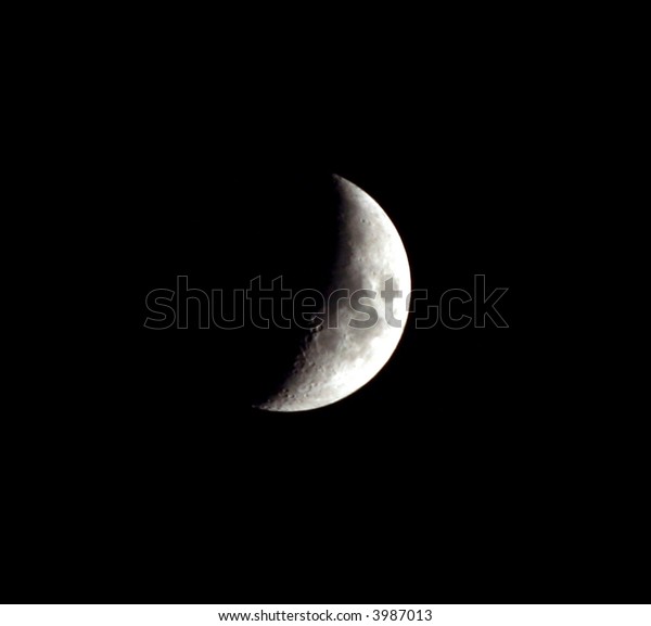 Half Crescent Moon Stock Photo (Edit Now) 3987013