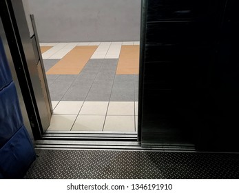 Half Opened Elevator Door View Inside Stock Photo 1346191910 | Shutterstock