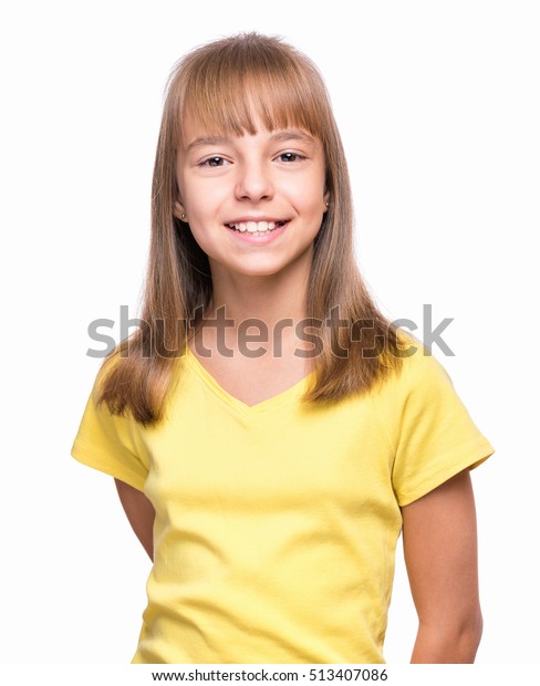 Halflength Emotional Portrait Caucasian Girl Wearing Stock Photo (Edit ... Halflength Emotional Portrait Caucasian Girl Wearing Stock Photo (Edit ...