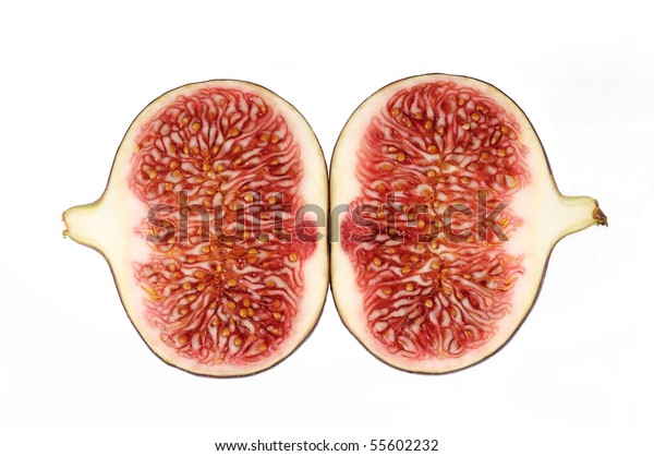 Halved Fig Stock Photo 55602232 | Shutterstock