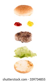 Hamburger Exploded Into Layers Stock Photo 339734855 | Shutterstock