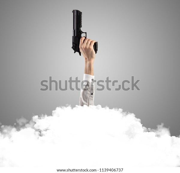 Hand Breaking Out Cloud Stock Photo 1139406737 | Shutterstock