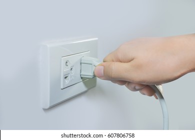 Hand Catch Electrical Plug Stock Photo 607806758 | Shutterstock
