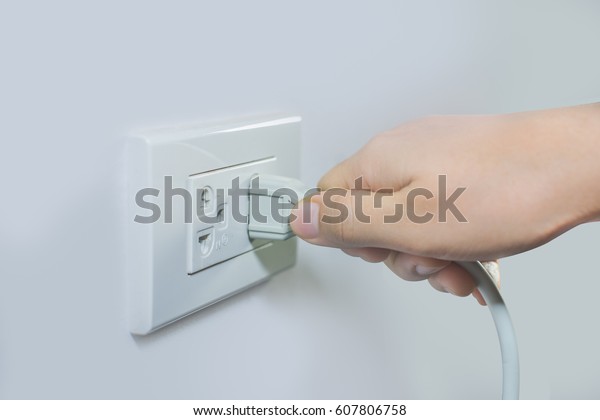 Hand Catch Electrical Plug Stock Photo 607806758 | Shutterstock