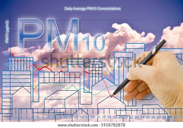 Hand Drawing Chart About Particulate Matter Stock Photo 1918782878 ...