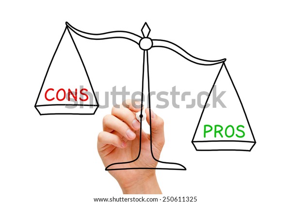 Hand Drawing Pros Cons Scale Concept库存照片250611325 | Shutterstock